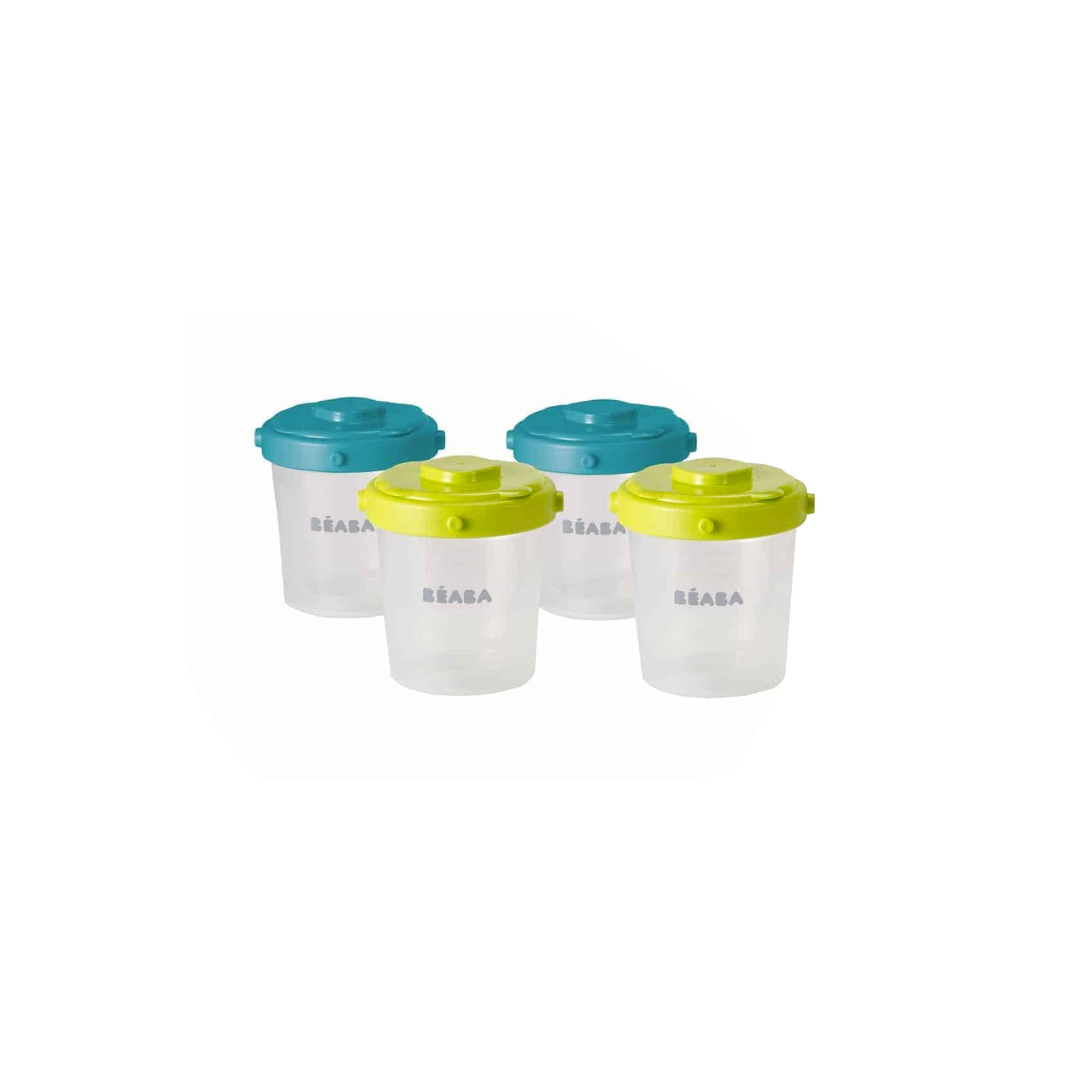 BEABA Baby Food Clip Containers Set of 4 (180 ML) "DINAMIC COLORS" | Le ...