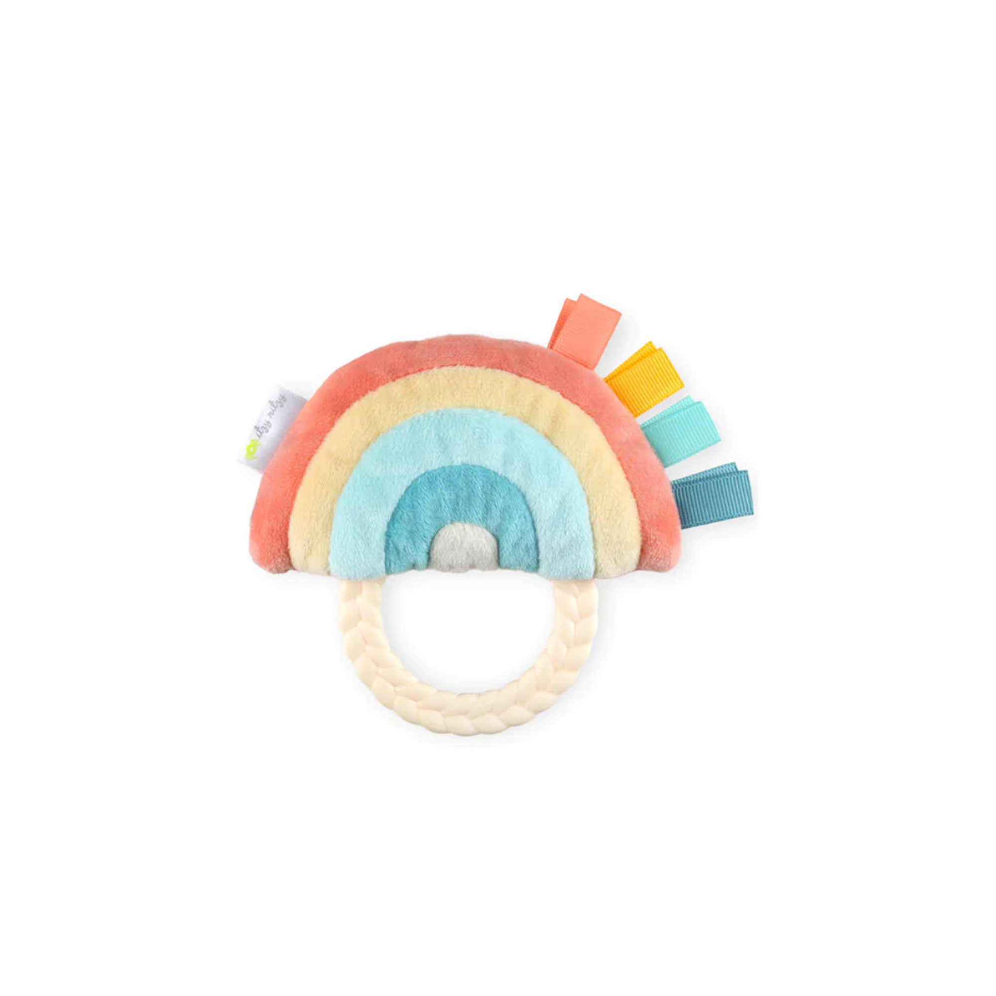 Itzy Ritzy Rattle Pal Plush Rattle with Teether "RAINBOW" | Le BéBé Store