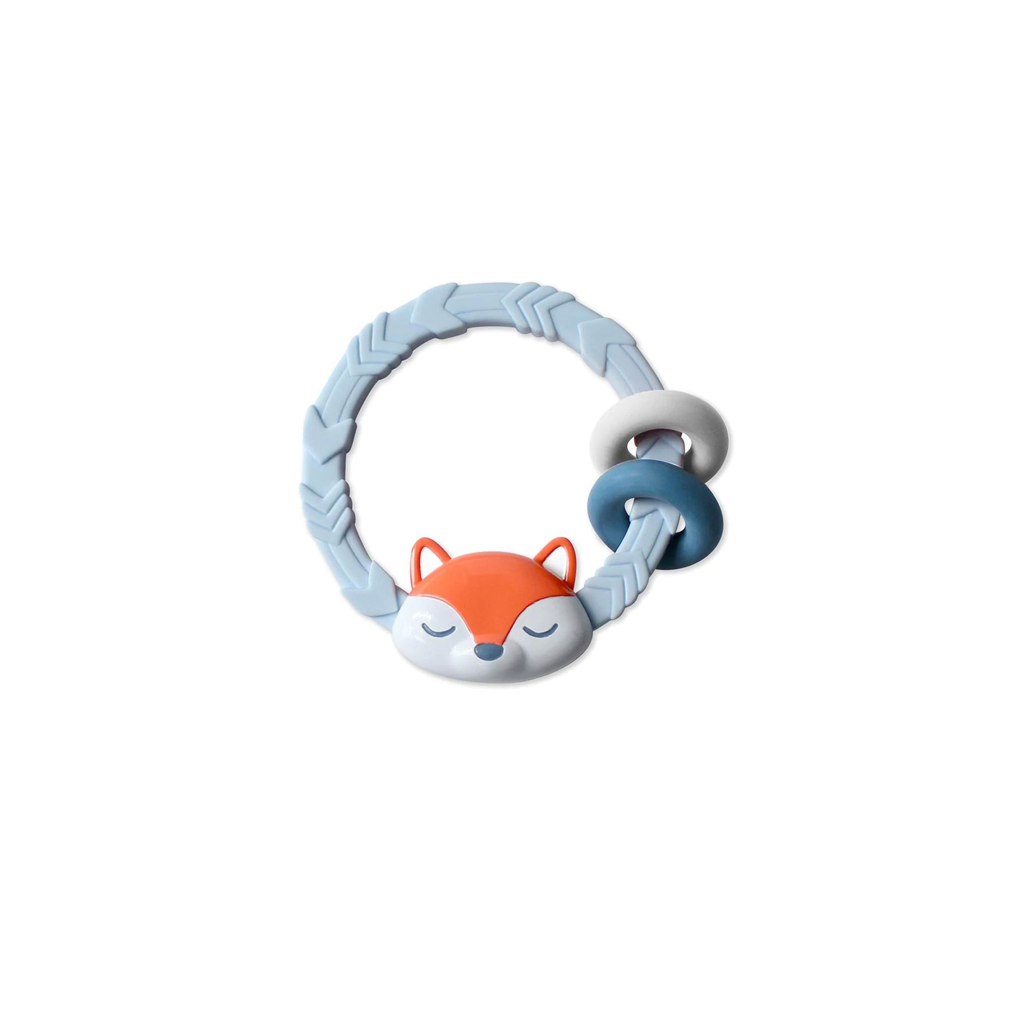 Itzy Ritzy Rattle with Teething Rings "FOX" | Le BéBé Store