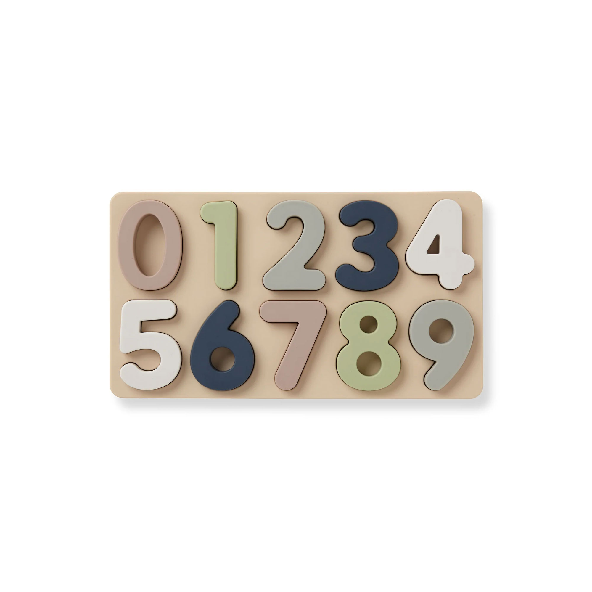 Ali+Oli Large Number Soft Silicone Puzzle (11-pc) | Le BéBé Store