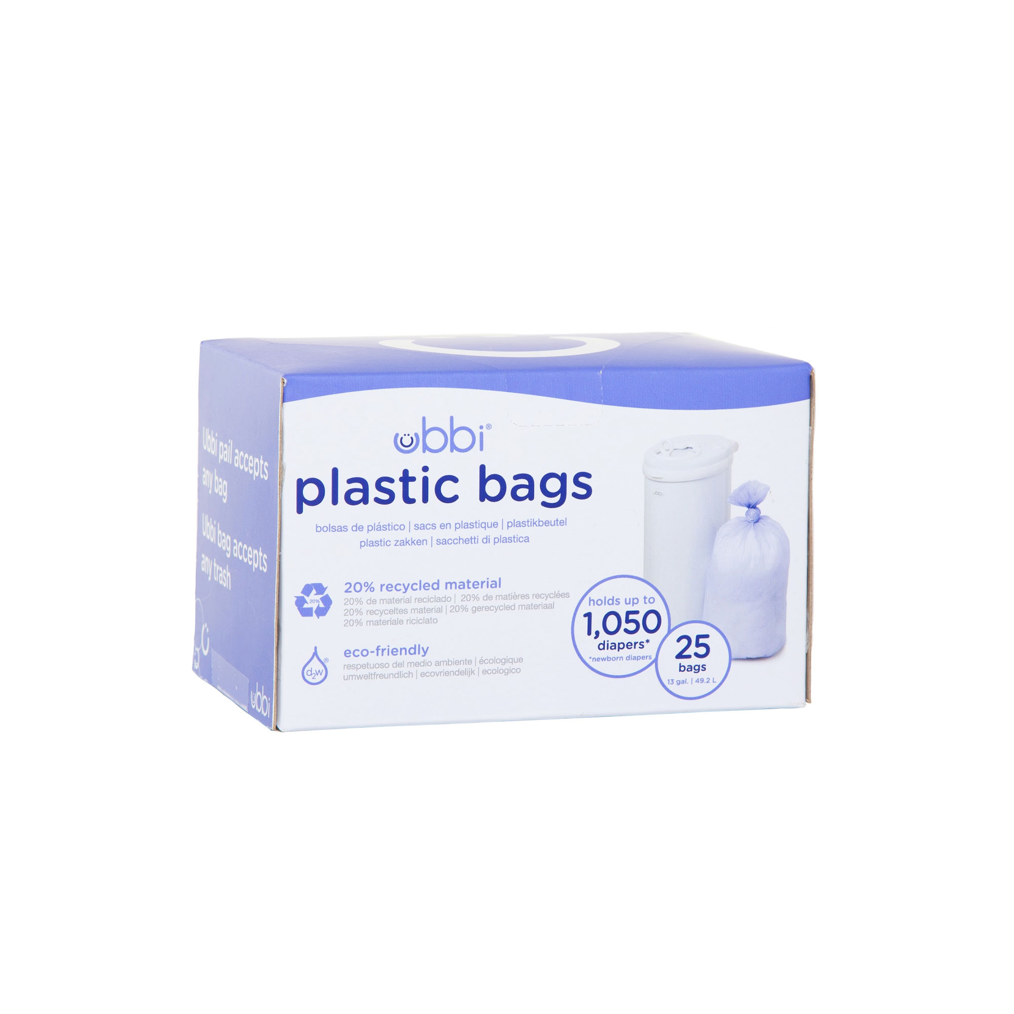 Ubbi Plastic Bags Periwinkle 25 Count | Le BéBé Store