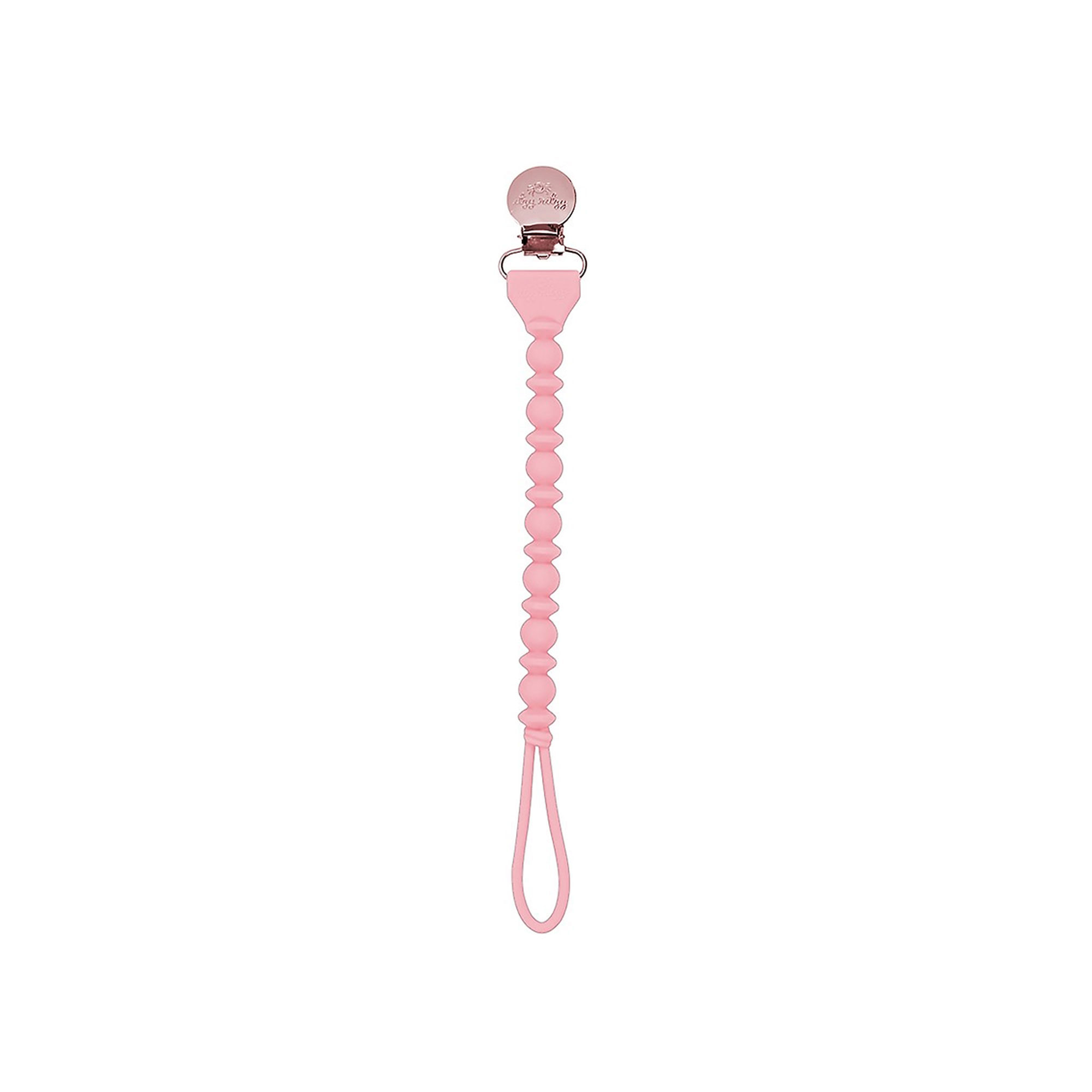 Itzy Ritzy Sweetie Strap Beaded Pacifier Clip "PINK W/ROSE GOLD" | Le ...